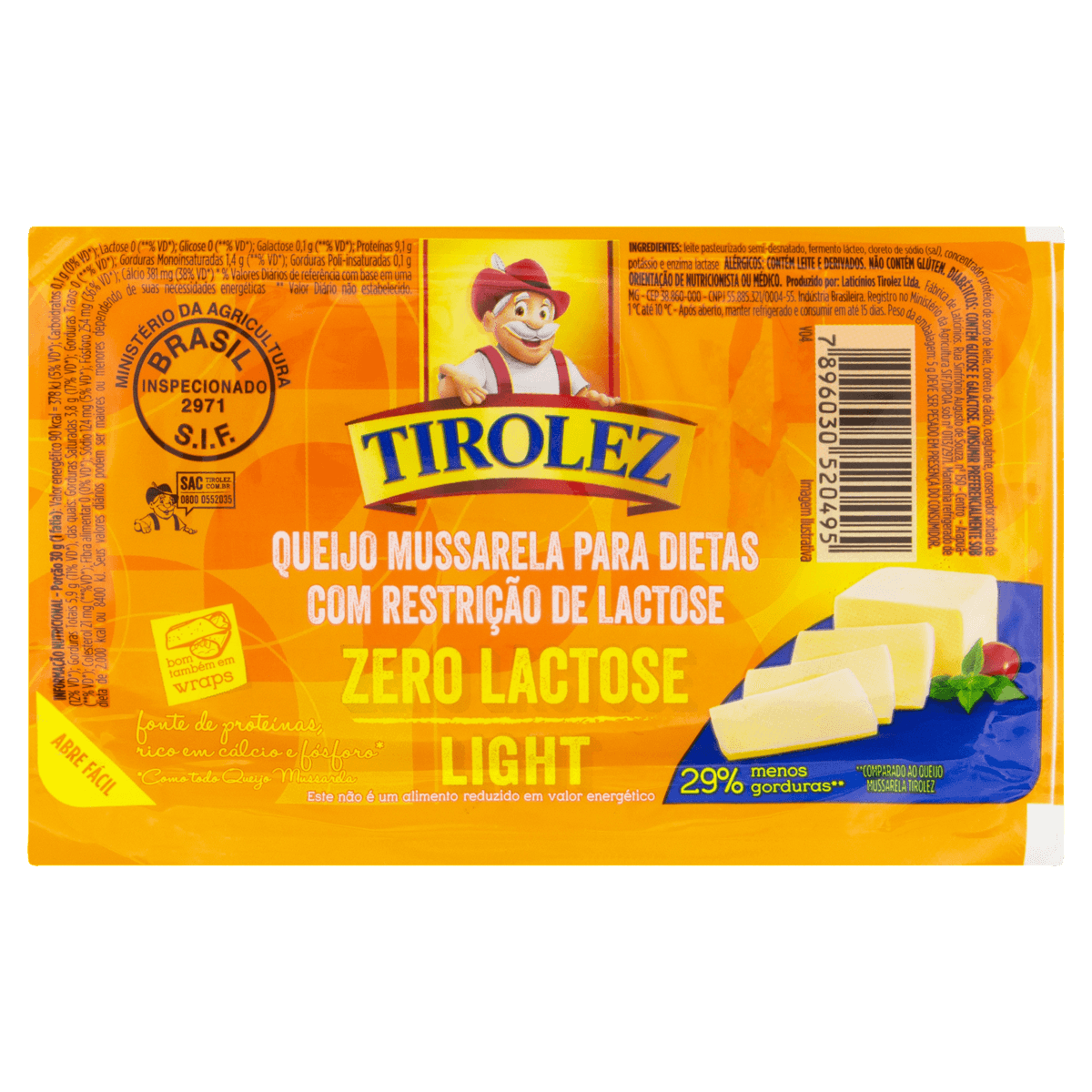 Queijo Mussarela Light Zero Lactose Tirolez Kg | Compre online e receba ... Queijo Mussarela Light Zero Lactose Tirolez Kg | Compre online e receba ...