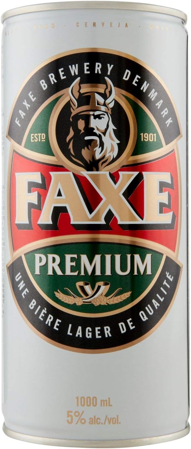 Cerveja Faxe Premium 1l Lata | Compre online e receba em casa!
