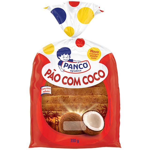 Pão de Forma com Coco Panco 350g | Compre online e receba em casa!