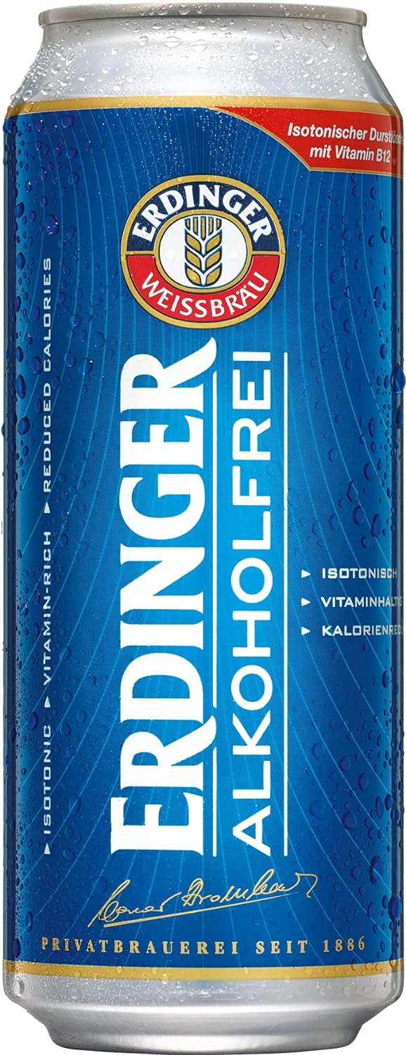 Cerveja Erdinger Zero Álcool Weissbier 500ml Lata | Compre online e ...