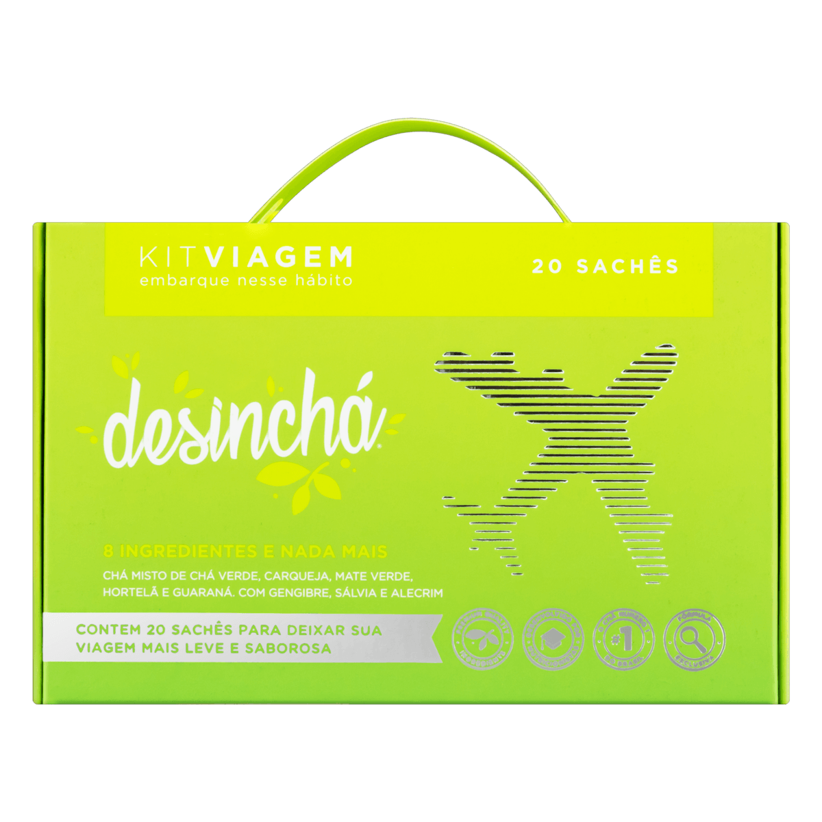 Desinchá Kit Viagem 20 Sachês Caixa 52g | Compre online e receba em casa!