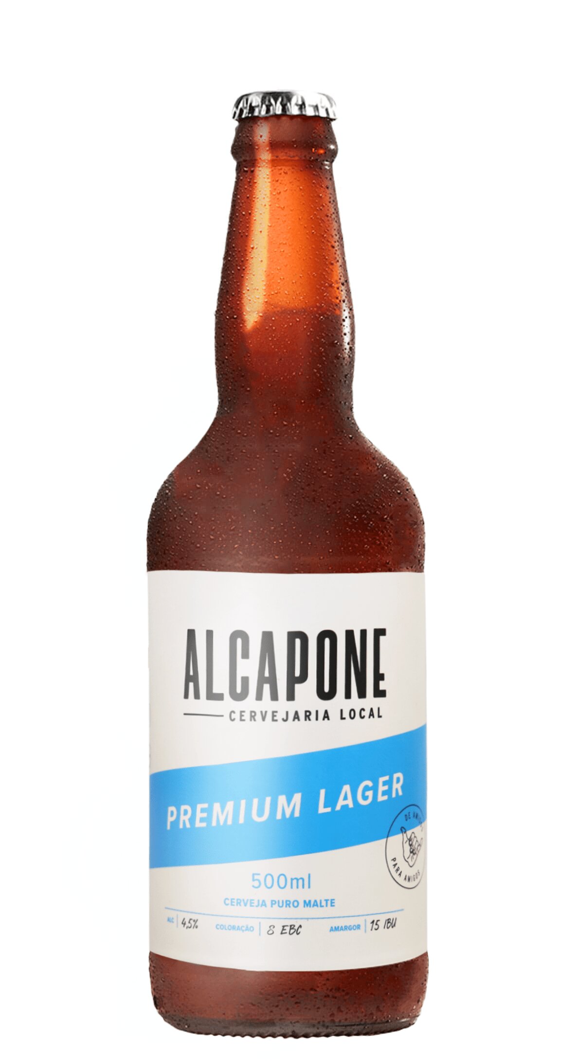 Cerveja Al Capone Premium Lager 500ml Garrafa | Compre online e receba ...