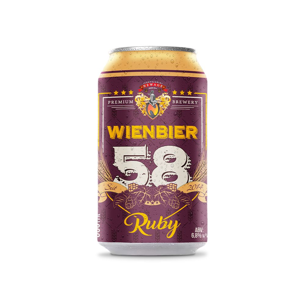 Cerveja 58 Weinbier Wine Ruby 350ml Lata | Compre online e receba em casa!