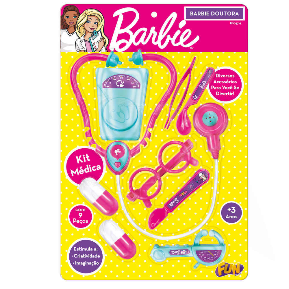 Kit Medico Barbie Doutora un | Compre online e receba em casa