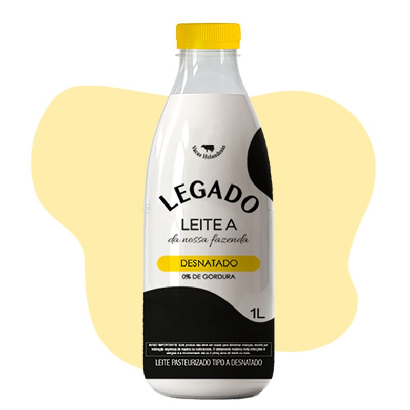 Leite Desnatado A Legado Puro 1L | Compre online e receba em casa!
