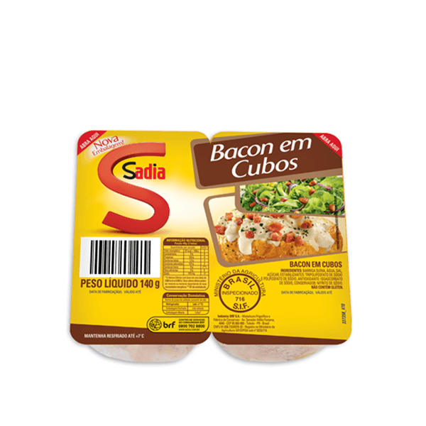 Bacon Em Cubos Sadia 140G | Compre online e receba em casa!