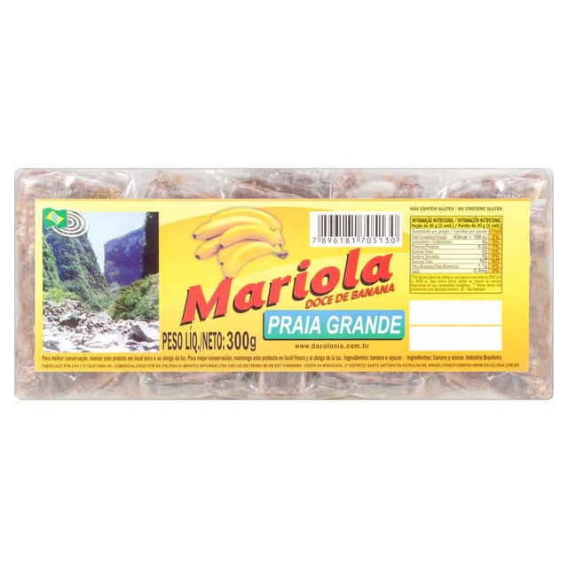 Doce de Banana Praia Grande Mariola 300g | Compre online e receba em casa!