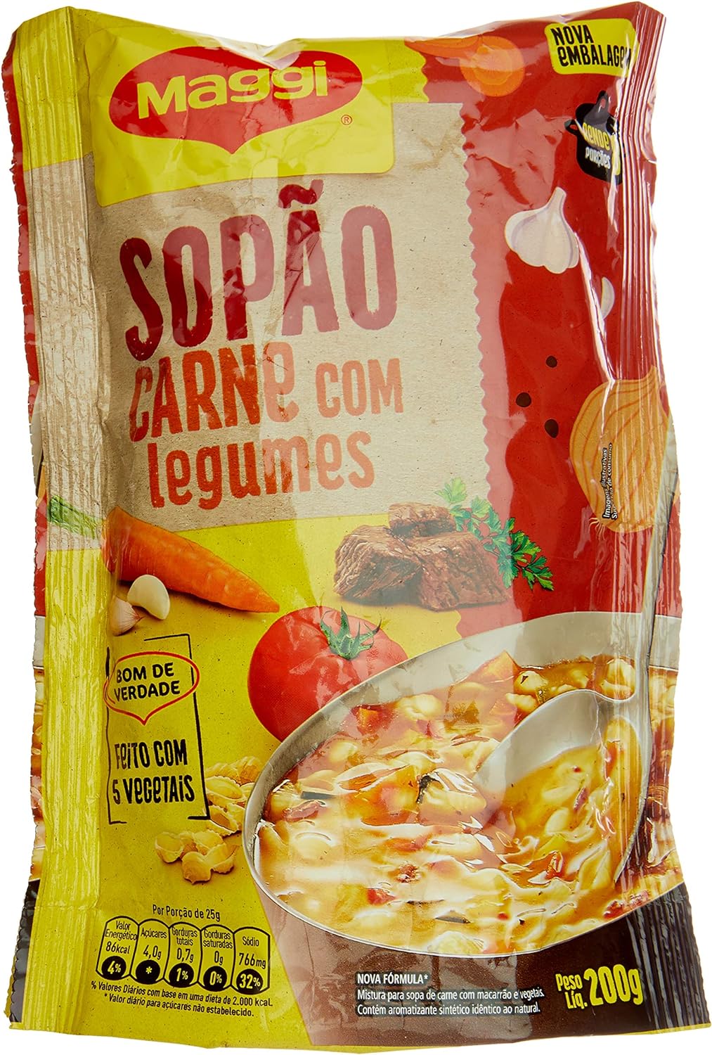 Sopão Carne com Legumes Maggi 200g | Compre online e receba em casa!