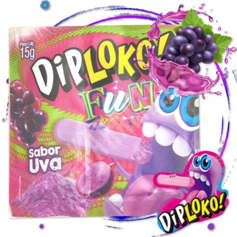 Bala Fun Bastão com Diploko 144g | Compre online e receba em casa!