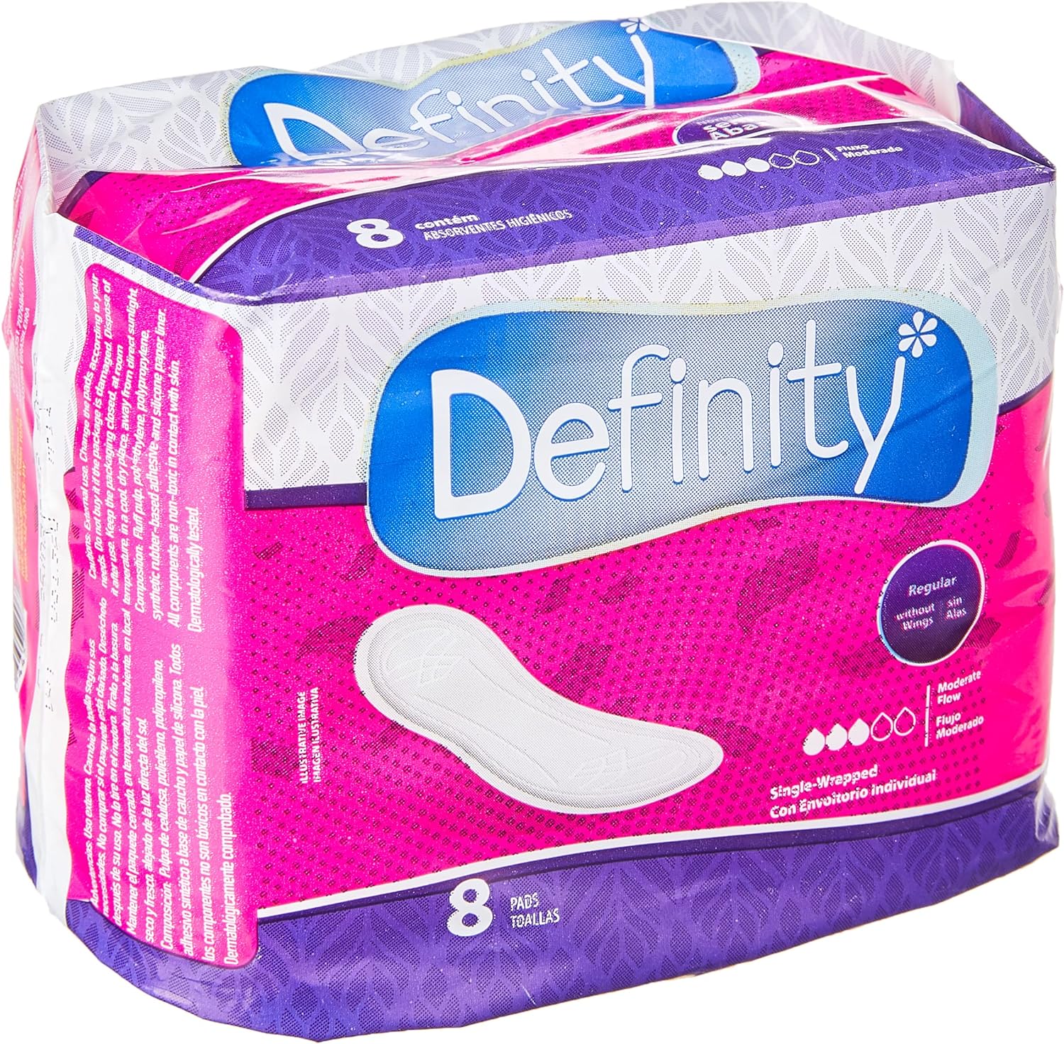 Absorvente sem Abas Definity 8 un | Compre online e receba em casa!