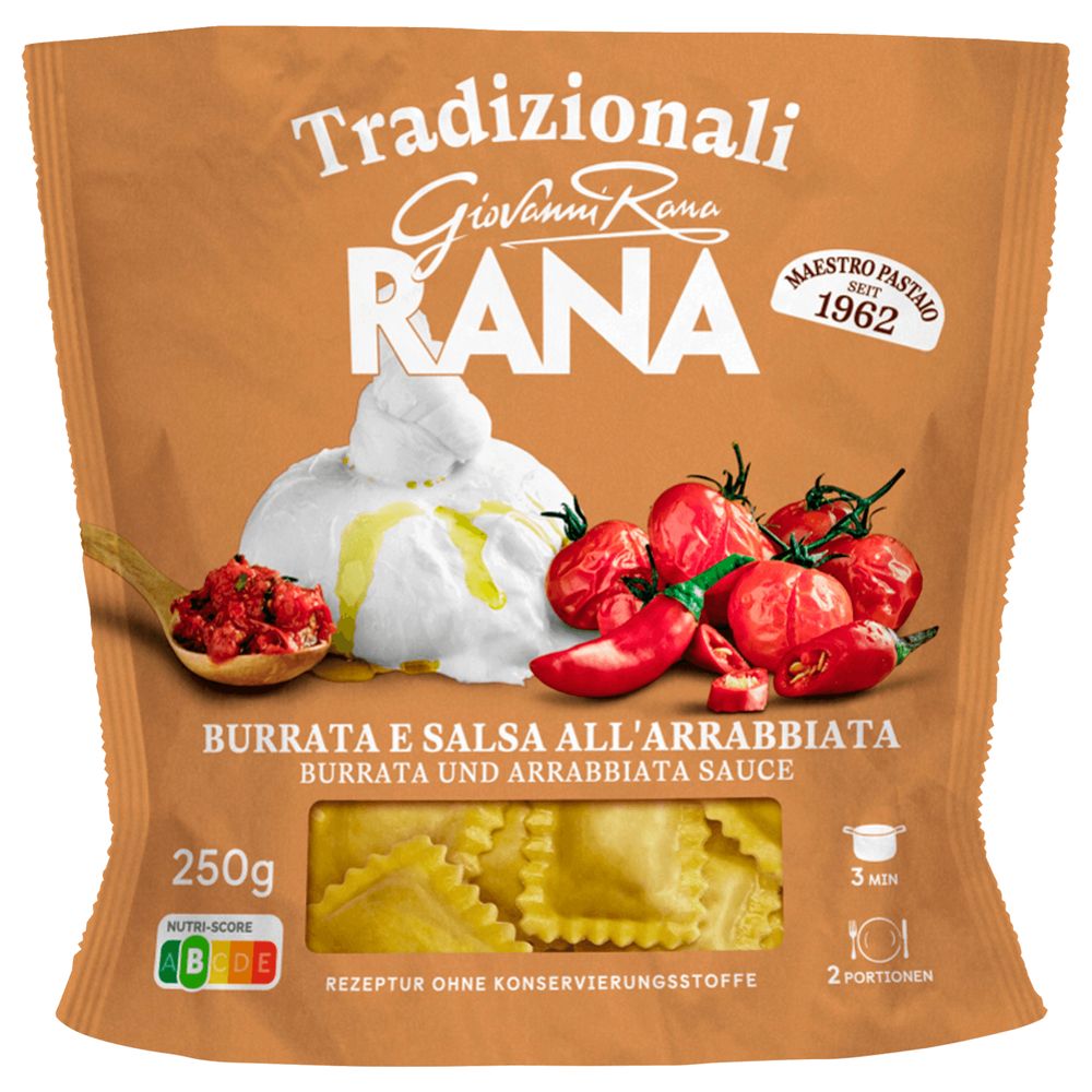Ravioli Burrata e Arrabbiata Rana Giovanni 250g | Compre online e ...