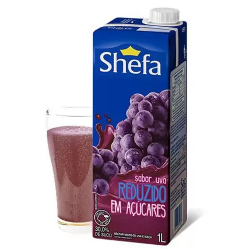 Suco de Uva com Baixa Caloria Shefa 1L | Compre online e receba em casa!