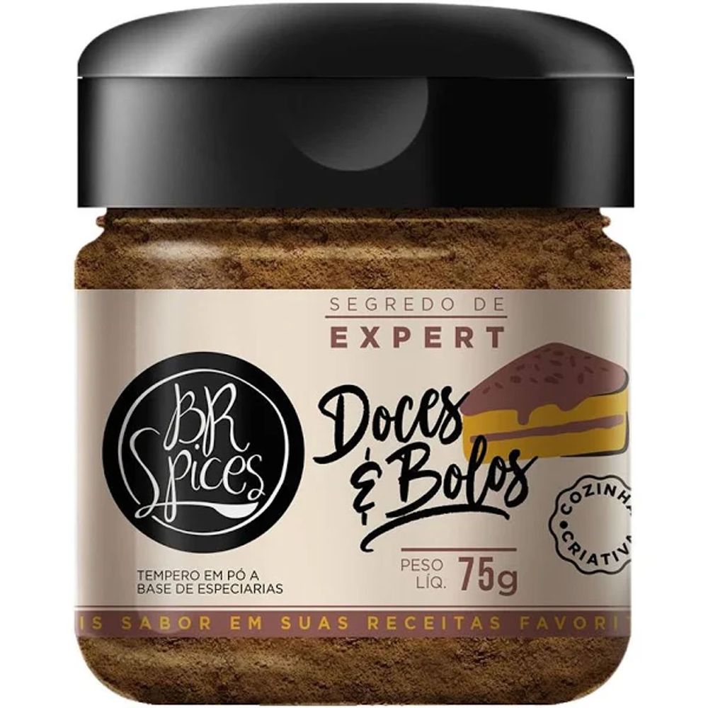 Tempero para Doces e Bolos Segredo de Expert Br Spices 75g