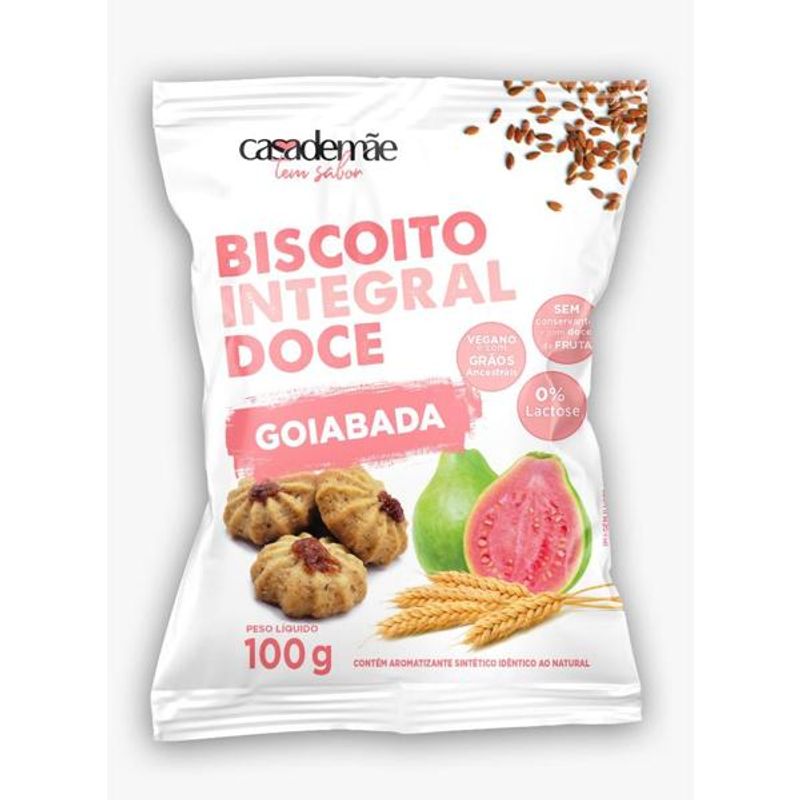 Biscoito Doce com Goiabada Integral Casa de Mãe 100g