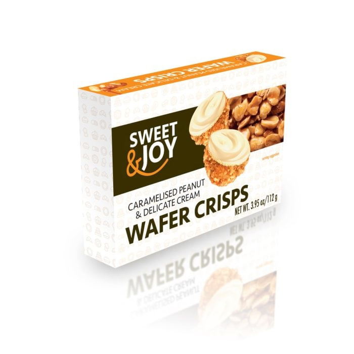 Biscoito Waffer Recheado Morango com Cobertura Sweet & Joy 100g ...