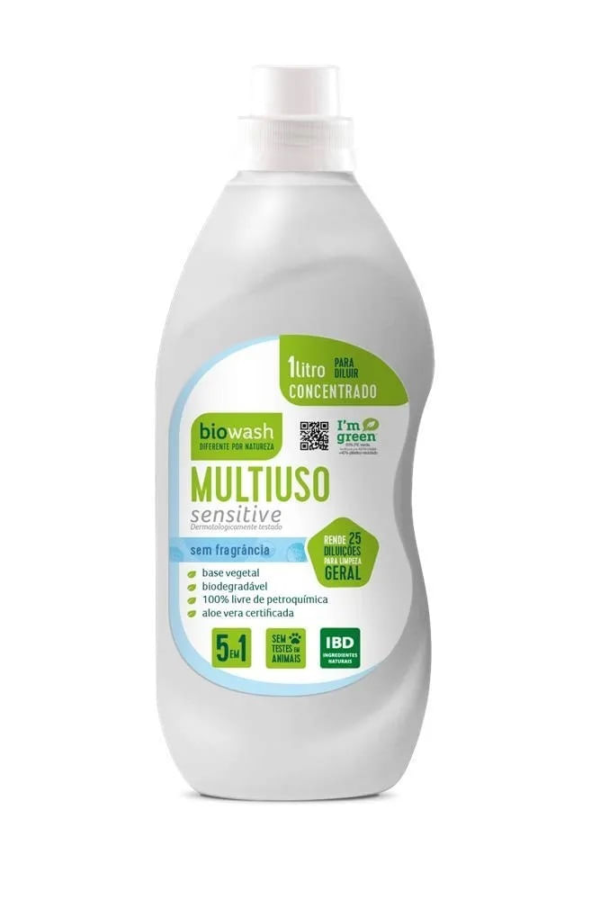Limpador Multiuso Concentrado Sensitive Biowash 1L