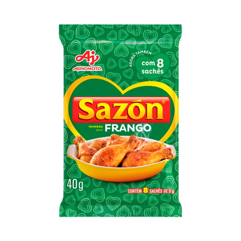 Tempero Pó para Frango Sazón Pacote 40g 8 Unidades | Compre online e ...