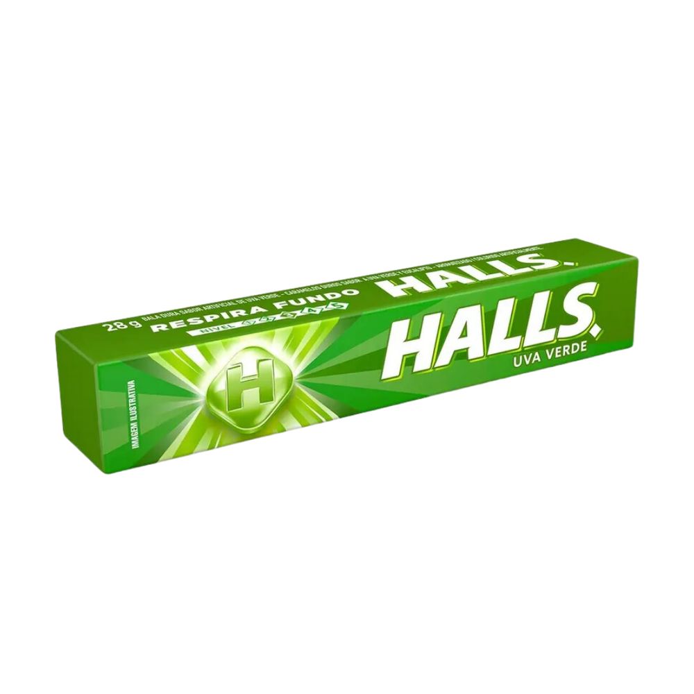 Drops Sabor Uva Verde Halls 28g | Compre online e receba em casa!