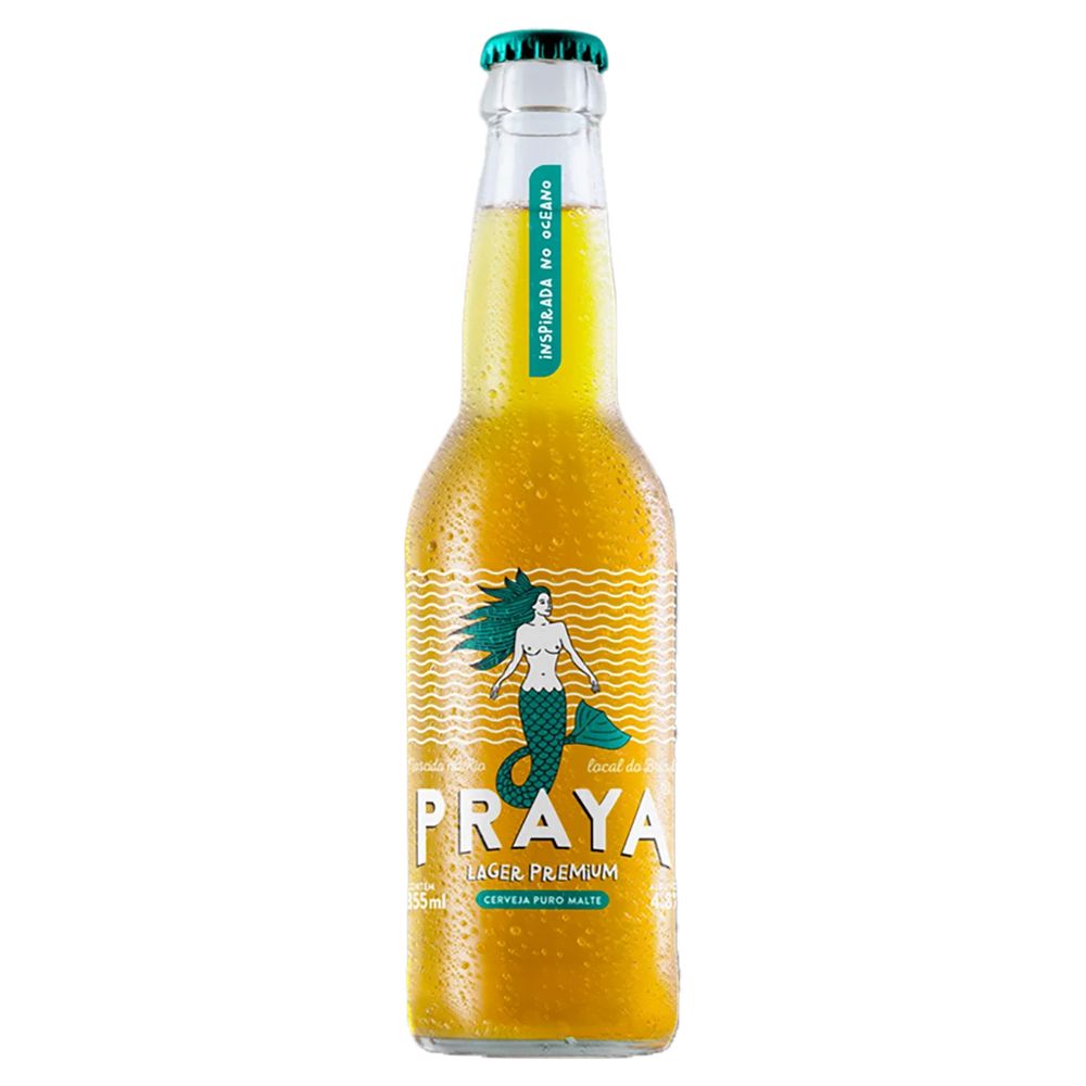 Cerveja Lager Puro Malte Praya Garrafa 355ml | Compre online e receba ...